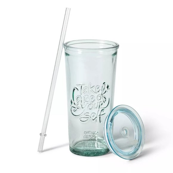 Tabitha | Dining | Nwt 69oz Take Care Of Yourself Recycled Glass ...